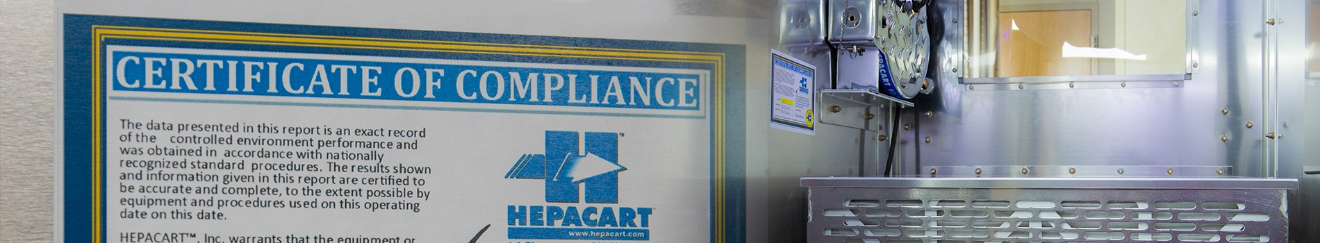 Our Certifications | HEPA-Filtration | HEPACART™