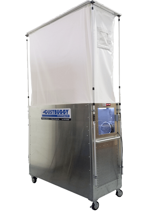 Mobile Carts for Ceiling Access, Wire Pulling, and Dust Control